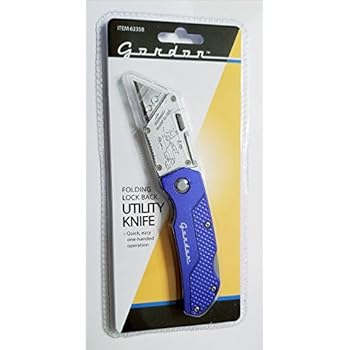 Amazon.com: New Gordon Folding Lock-Back Utility Knife Box Cutter for ...