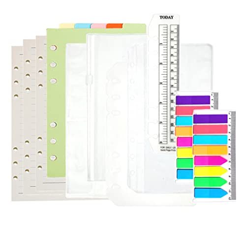 wowoda 3 Pcs A6 Refill Paper, 320 Index Tabs with Ruler Marker, 5 ...