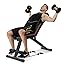 HOMCOM Heavy Duty Adjustable Multi Gym Chest Leg Arm Weight Bench w/4 ...