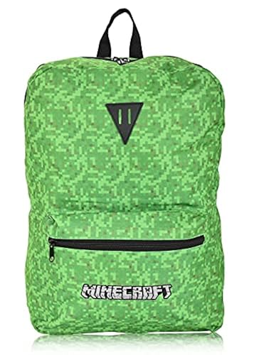 Minecraft 3 Piece Backpack Set - Backpack, Sticker, Pin - Boys Girls ...