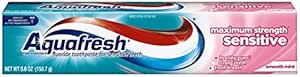 Amazon.com : Aquafresh Maximum Strength Sensitive + Gentle Whitening ...