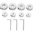 Amazon.com: Ruibapa 8pcs Aluminum Split Ring Drill Stop Collar Set（1/2",7/16",3/8",5/16",1/4",7/ ...