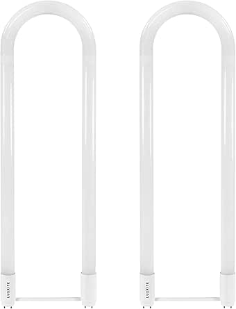 Luxrite U Bend LED Tube Light, T8 T12, 18W (32W Equivalent), 3000K Soft ...