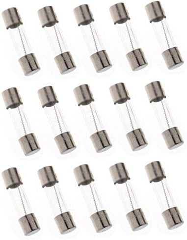 15pcs 3.15Amp 250V Slow-Blow Glass Tube Fuse T3.15A Fuse, 20x5mm- Buy ...