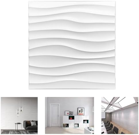 HI-FINE Decorative 3D Wall Panel in Wave Design, PVC Textured for ...