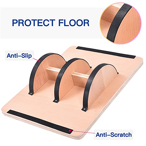 PACEARTH Professional Wooden Balance Board for Balance Training, Rocker ...