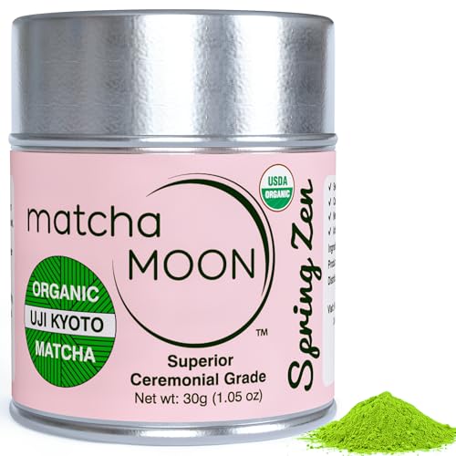 Matcha Moon Spring Zen Matcha Green Tea Powder - Traditional Organic ...