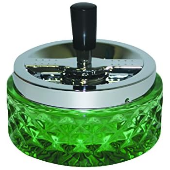 Amazon.com: 4.75" Vintage Push Down Glass Spinning Ashtray ~ Choose ...