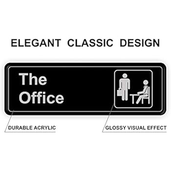 Amazon.com : The Office Sign - The Office Poster Acrylic with 3M Tape ...