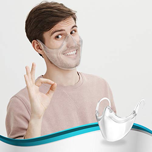 Durable Transparent Face Protection, Clear Face Covering, Combine ...