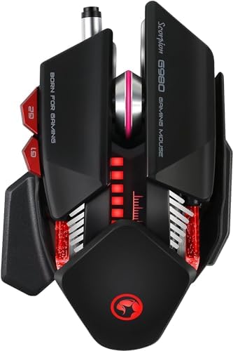 Marvo Scorpion G980 Advanced Mechanical RGB Gaming Wired USB Mouse With ...