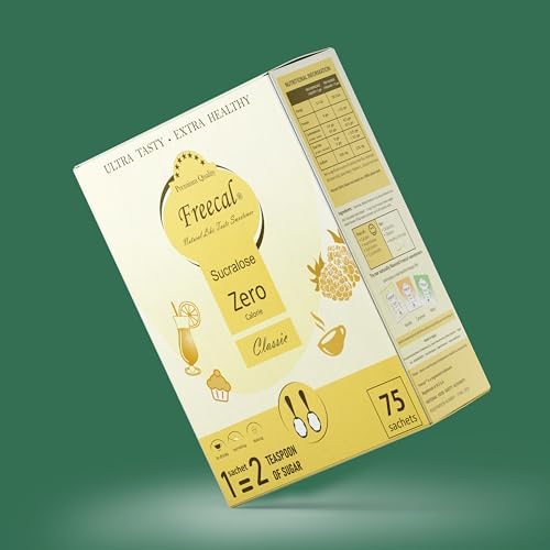 Freecal Diet Sugar (Sucralose) - 75 Sachets - Est. 75 gm per package ...