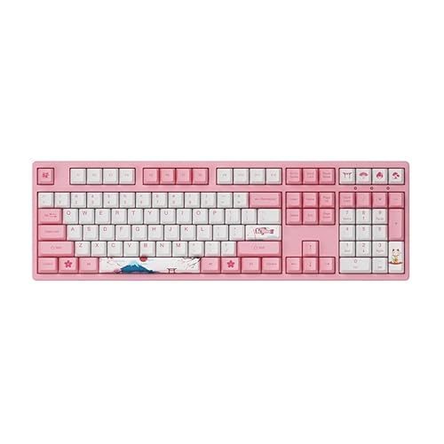 Akko World Tour Tokyo 108-Key R1 Wired Pink Mechanical Gaming Keyboard ...