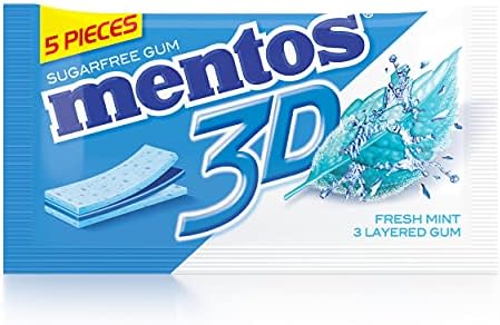 Mentos Pure Fresh 3D Freshmint Flavour Chewing Gum 8.5 g price in Saudi ...