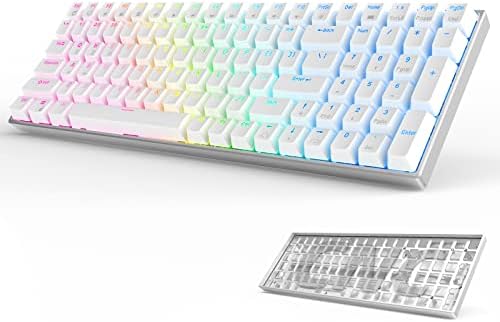 RK ROYAL KLUDGE Wireless Mechanical Keyboard RK100 Pro, 2.4G Bluetooth ...