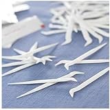 1000 x Quill toothpicks, individual wrapped, 55mm Cocktail Sticks ...