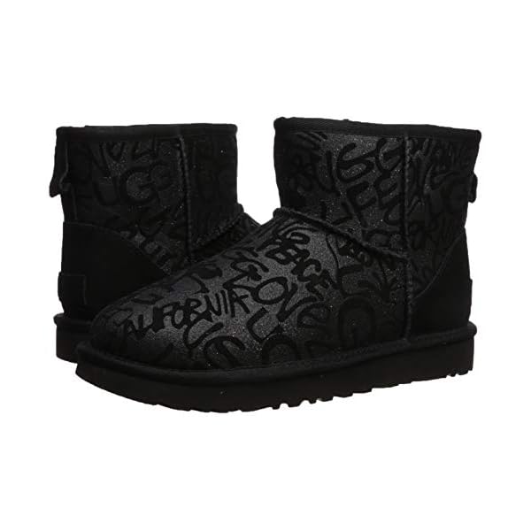 UGG Women's Classic Mini Sparkle Graffiti Boot | Pretty Boots and Shoes