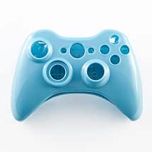 Amazon.com: Glossy Light Blue Custom Controller Shell for XBOX 360 ...