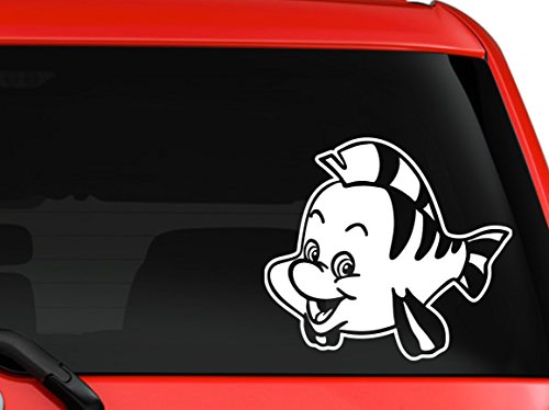 Mono Decals Little Mermaid Fish Flounder Children Cartoon car Truck SUV ...