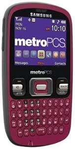 Amazon.com: Metro PCS Samsung SCH-R350 Link No Contract Phone Red ...