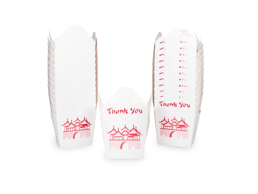 DHG PROFESSIONAL Chinese Take Out Boxes with Pagoda Design, Party Favor ...
