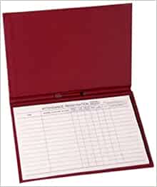 Attendance Registration Pad Holder--Cloth Covered: Not Available ...