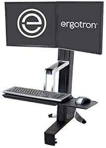 Amazon.com: Ergotron – WorkFit-S Dual Monitor Standing Desk Converter ...