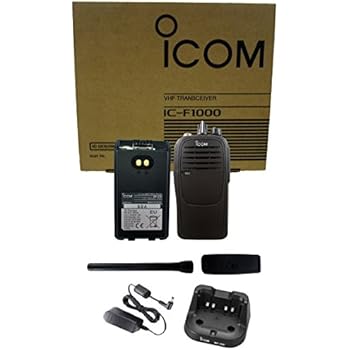 Amazon.com: Icom IC-F1000 01 5 watt 16 channel VHF 136-174mhz two way ...
