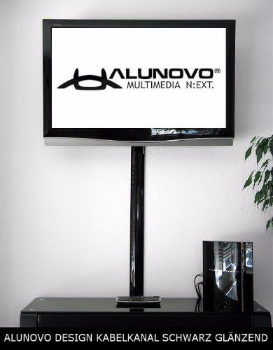 Aluminium cable duct in black high gloss in different lengths ...