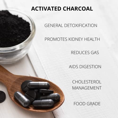 Smart Solutions Activated Charcoal Powder Bulk Food Grade Powder, Non ...