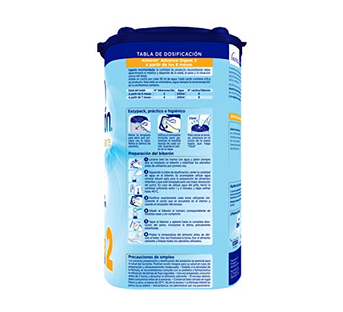 Almirón Advance Digest 2 Leche Fórmula En Polvo, Desde Los 6 Meses ...