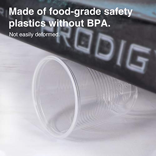 Turbo Bee 300 Pack 3 OZ Clear Plastic Cups，Disposable Bathroom Mouthwash Cups, Small Plastic ...