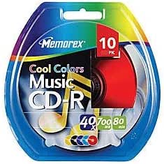 Amazon.com: Memorex Cool Color Music CD-R : Electronics