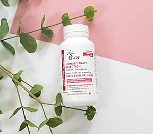 Utiva Cranberry Pills - 36mg PACS for UTI Prevention - 90 Vegi Capsules ...