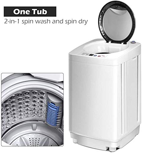 Giantex Portable Washing Machine, Full Automatic Washer and Dryer Combo ...