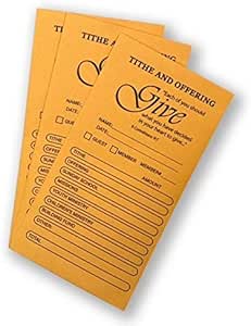 Amazon.com : Tithe and Offering Envelopes for Church (Package of 500 ...