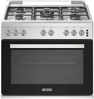 General Supreme Gas Cooker, Size 80 * 55 cm, 5 Burners, Full Safety ...
