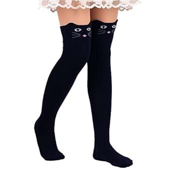 Cat socks knee high - Women Cute 3d Cartoon Animal Pattern Thigh ...