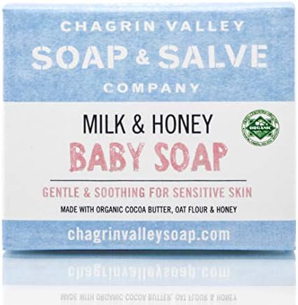 Chagrin Valley Soap & Salve Natural Organic Baby Soap - Unscented, Mild & Moisturizing Goat Milk ...