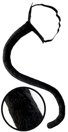 Amazon.com: Black Cat Tail Costume Accessory Neko Long Furry Tails Sexy ...