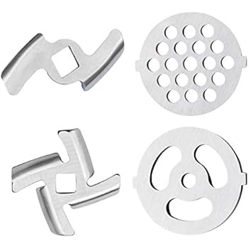 Amazon.com: #12 Stainless Steel Meat Grinder Plate Discs Blades for ...