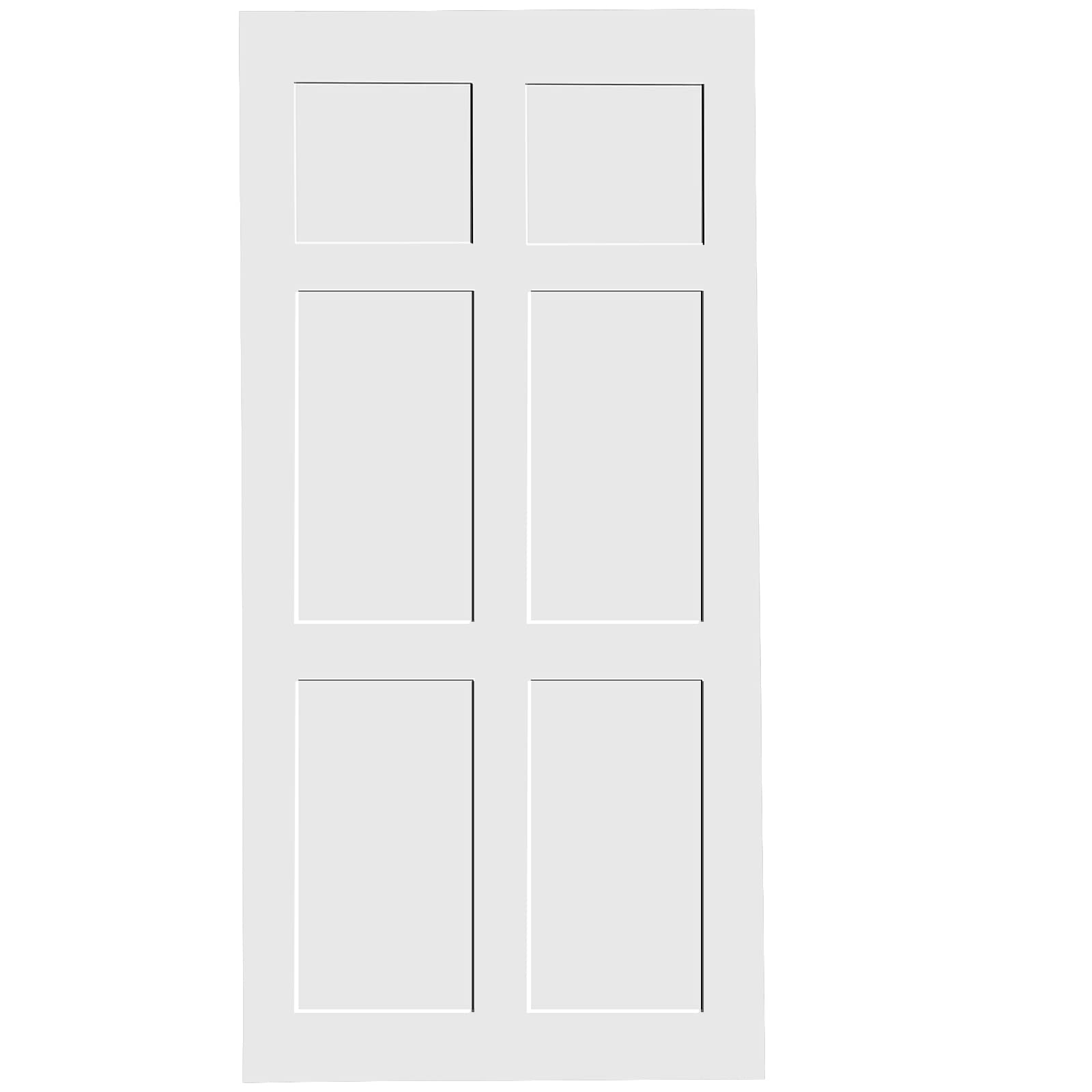 Strpozt 28" x 80" Six Panel Wood Interior Door Slab, Moisture-Proof ...