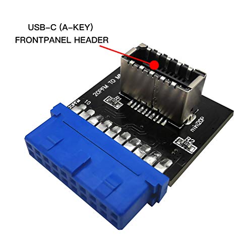 EZDIY-FAB USB 3.0 (3.1 Gen 2) Internal (19-Pin) Header to USB 3.1/3.2 ...