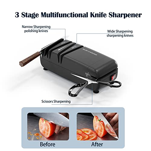 Electric Knife Sharpener,Elecameier 15 Degree Professional Kitchen ...