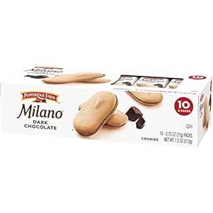 Amazon.com: Pepperidge Farm Milano Cookies, Dark Chocolate, 10 Packs, 2 ...