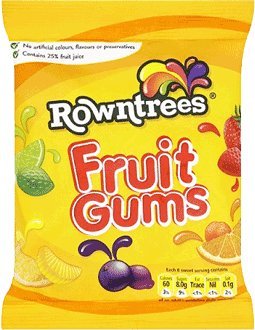 Amazon.com : Rowntrees Fruit Gums Carton 125g : Gummy Candy : Grocery ...