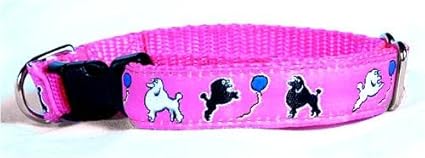 Amazon.com : Designer Toy Poodle Dog Collar - Pink Toy Poodle Collar ...