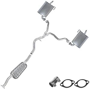 Resonator Pipe Muffler Exhaust System Kit Fits: 2005-2009 Subaru ...