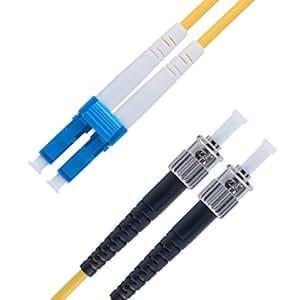 Amazon.com: LC to ST Fiber Patch Cable Single Mode Duplex - 1m (3.28ft ...