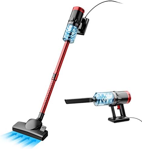 Vacuum Cleaner Corded 17000PA 3 in 1 Stick Vacuums Cleaner with 2 ...